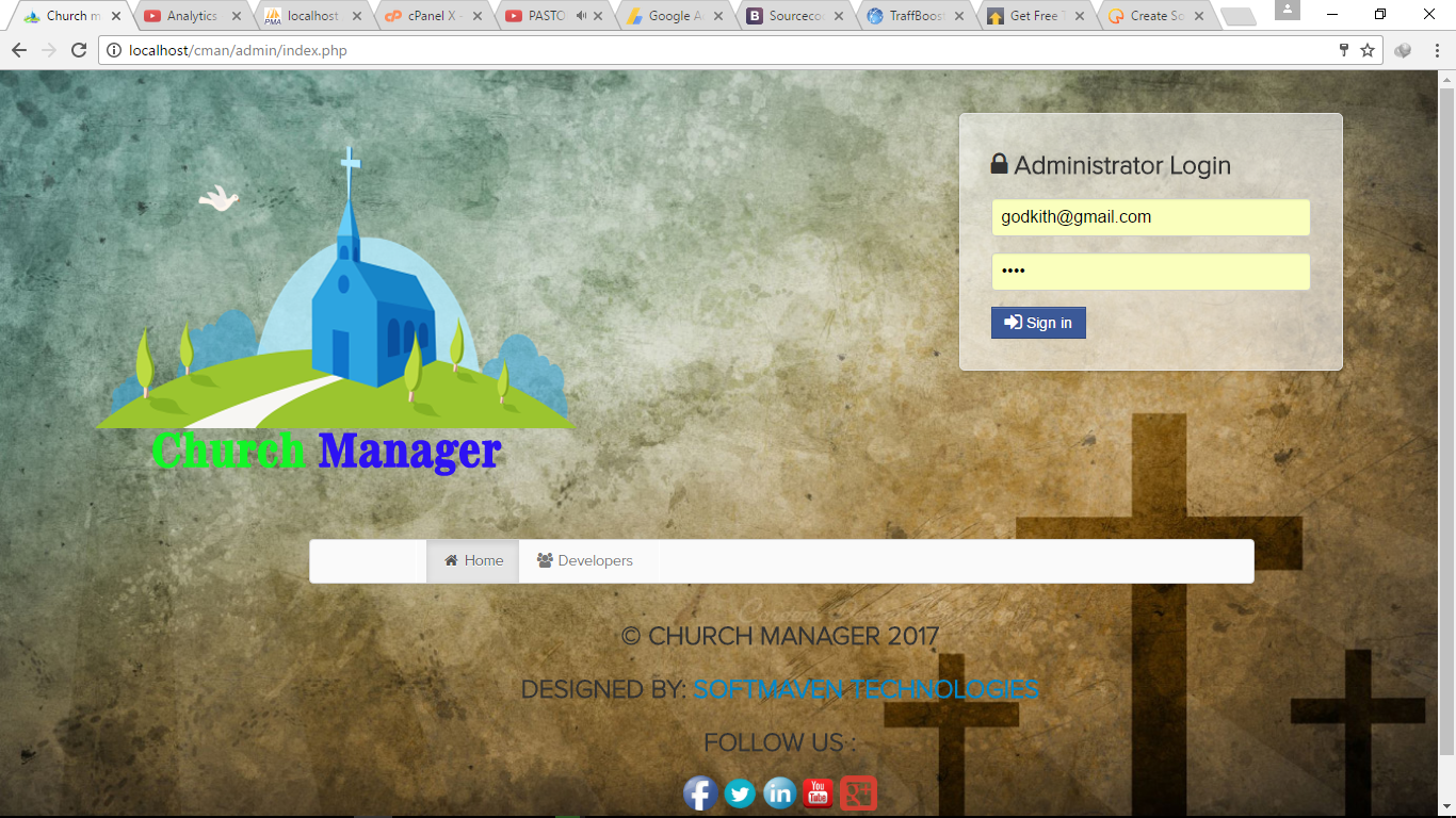 Church Management System Using Php With Source Code Sourcecodester